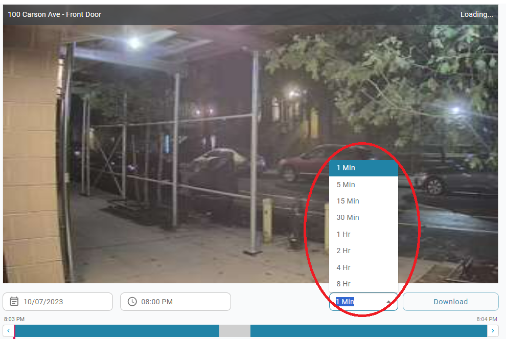 Viewing and Downloading Footage from Cameras – Carson Living