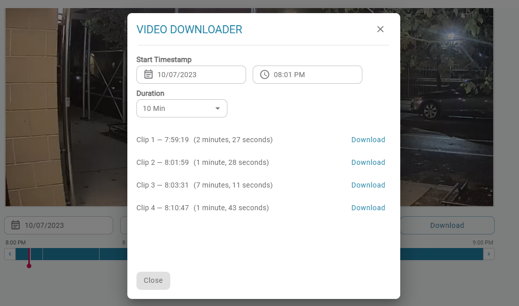 Viewing and Downloading Footage from Cameras – Carson Living