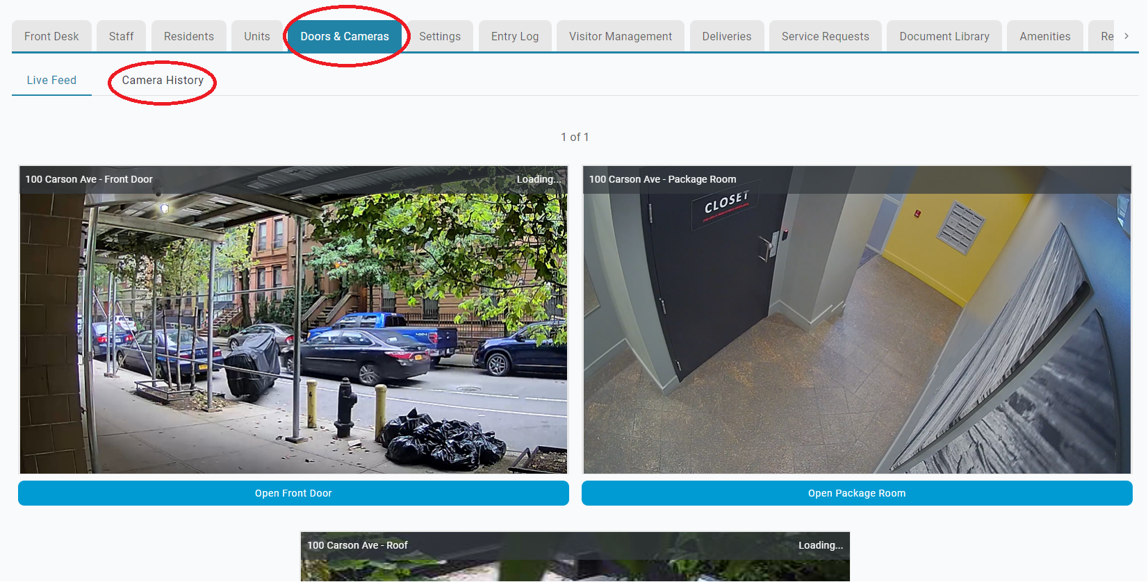 Viewing and Downloading Footage from Cameras – Carson Living