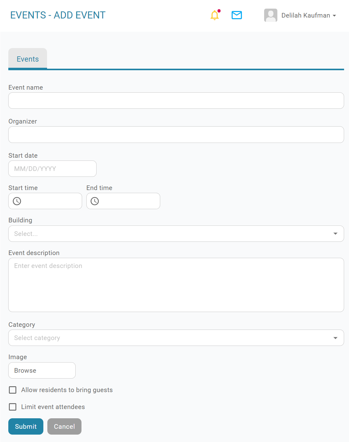Setting Up Events – Carson Living