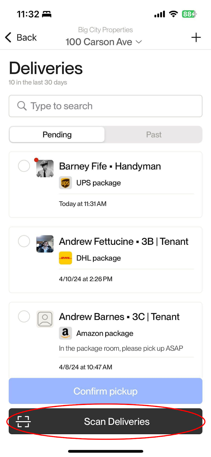 Package Scanning – Carson Living