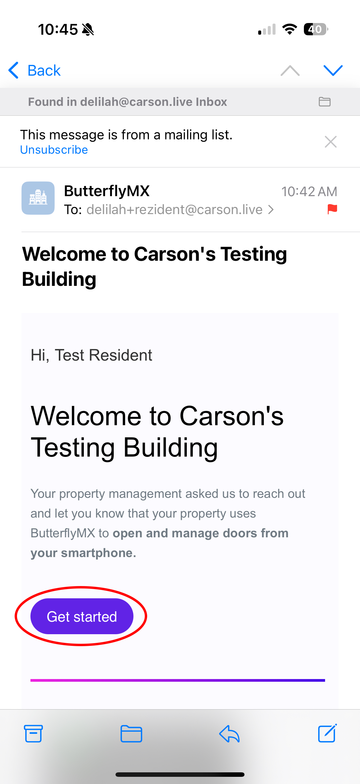 Setting up a new Carson account with ButterflyMX – Carson Living