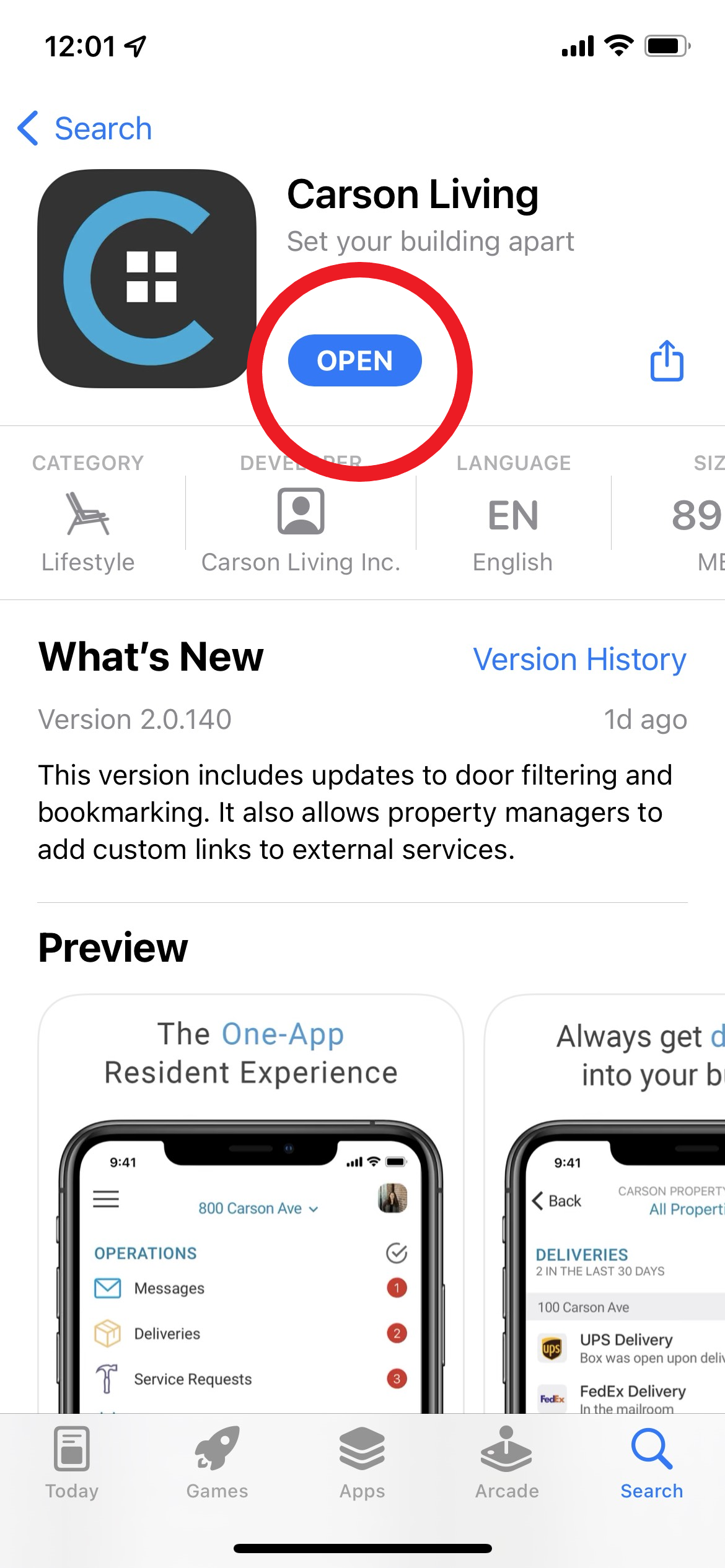 Getting the App and Signing Up – Carson Living