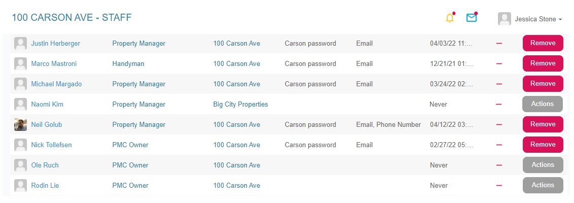 Adding Staff – Carson Living